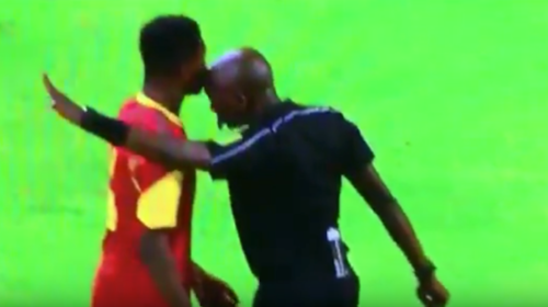 WATCH: Referee headbutts an Angolan player